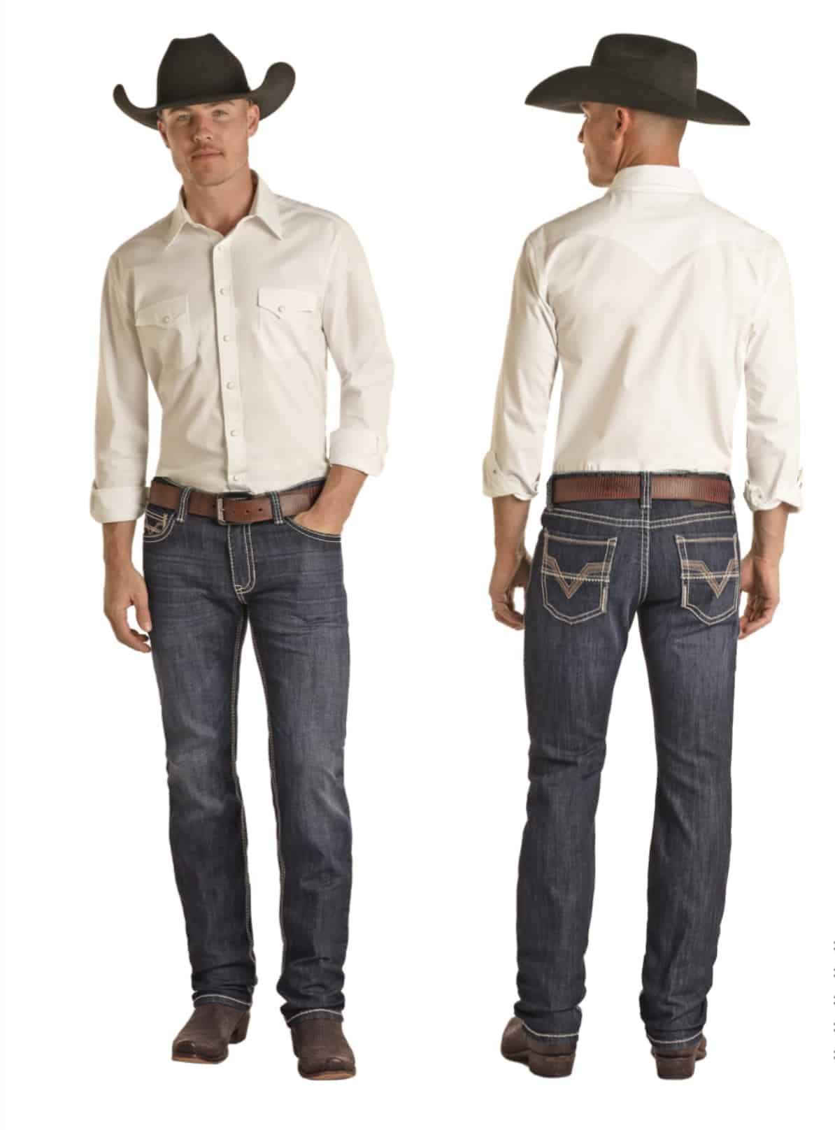 Reflex pleather revolver jeans BM1RD03119 - Silverado Westernstore